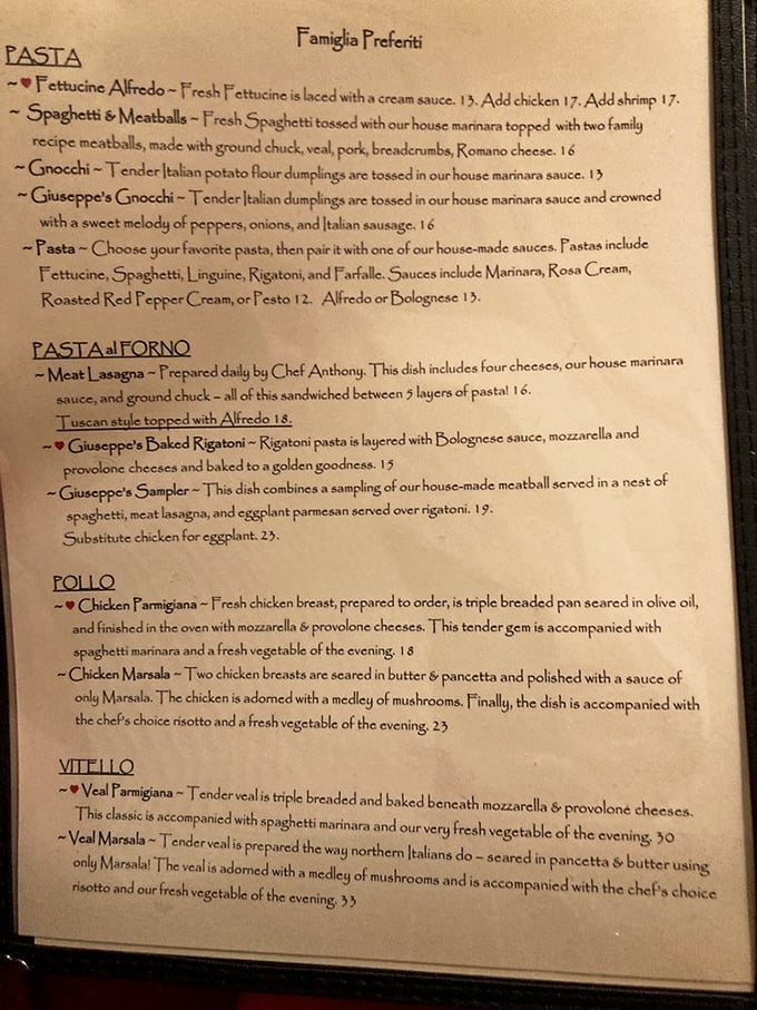 Menu poetry that reads like a love letter to carbs – and we're here for every delicious word.