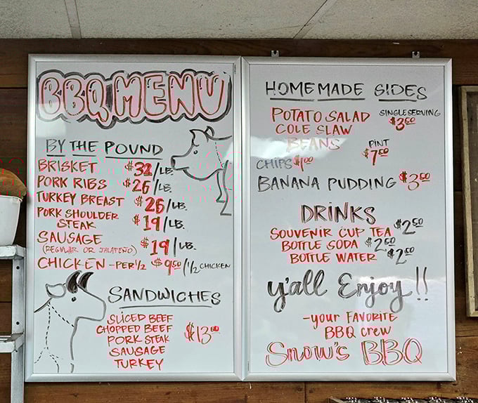 This isn't just a menu – it's a roadmap to happiness written in red marker, where decisions aren't hard, they're just deliciously multiple-choice.