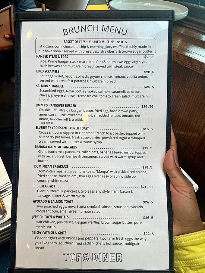 This isn't just a menu—it's a roadmap to happiness. Each description reads like a love letter to food that makes you want to order one of everything. 