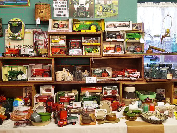 These vintage toy tractors aren't just collectibles—they're time machines that transport you back to childhood afternoons spent creating imaginary farms.