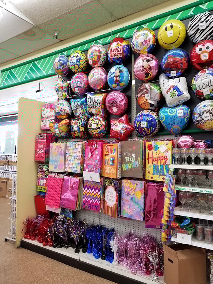 The party section: where celebration meets affordability. These balloons and gift bags prove joy doesn't need to come with a luxury price tag.