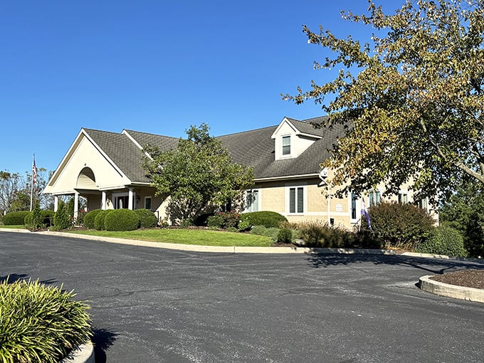 The community center stands like a friendly neighbor who always has the porch light on. No pretentious columns or intimidating grandeur—just welcoming practicality.