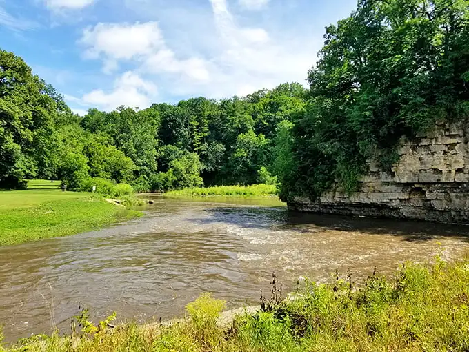 Where limestone meets water in a geological handshake millions of years in the making. Mother Nature's patience puts our instant gratification culture to shame.