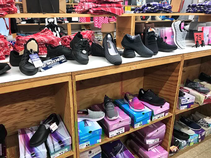 Footwear paradise where your wallet can relax. No need for second mortgage applications when sneaker shopping at these prices.