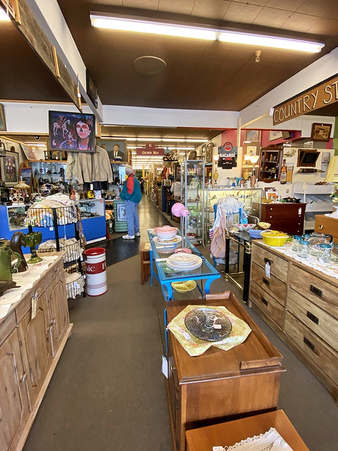 Every booth tells a different story. This isn't shopping—it's time travel with price tags.