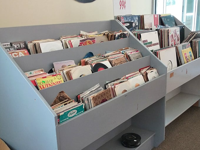 These vinyl records have been waiting patiently for someone who still appreciates album art and liner notes.