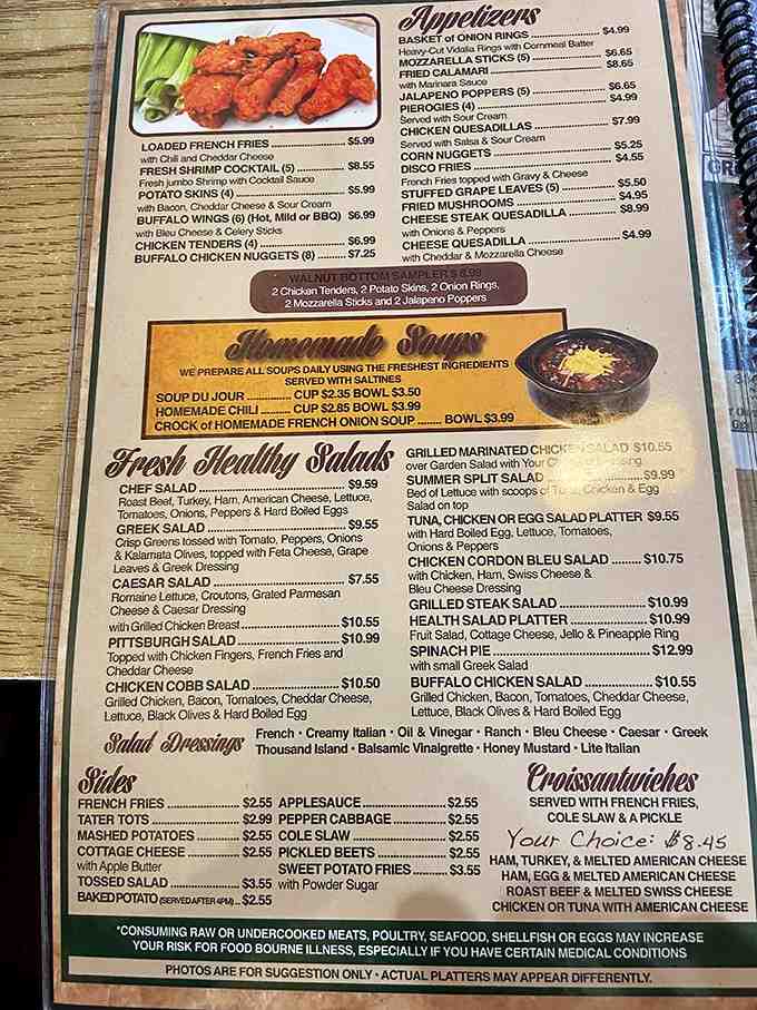 This isn't just a menu – it's a roadmap to comfort food nirvana, where every choice leads to delicious satisfaction.