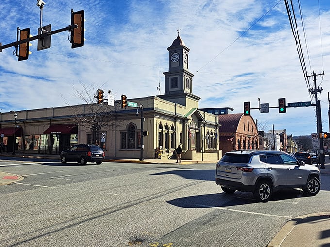 Columbia’s clock tower keeps time, but the streets around it hold the town’s true rhythm — steady, storied, and unmistakably local.