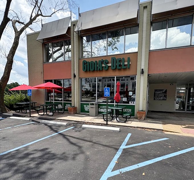 Strip mall exteriors can fool you - behind that modest storefront lies serious sandwich artistry waiting.