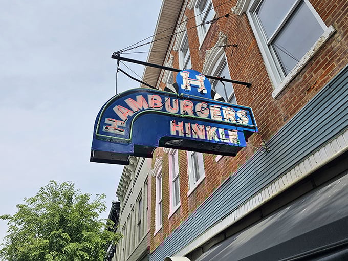 That vintage neon sign at Hinkle's hasn't changed in decades—and neither has their commitment to perfect sandwiches.