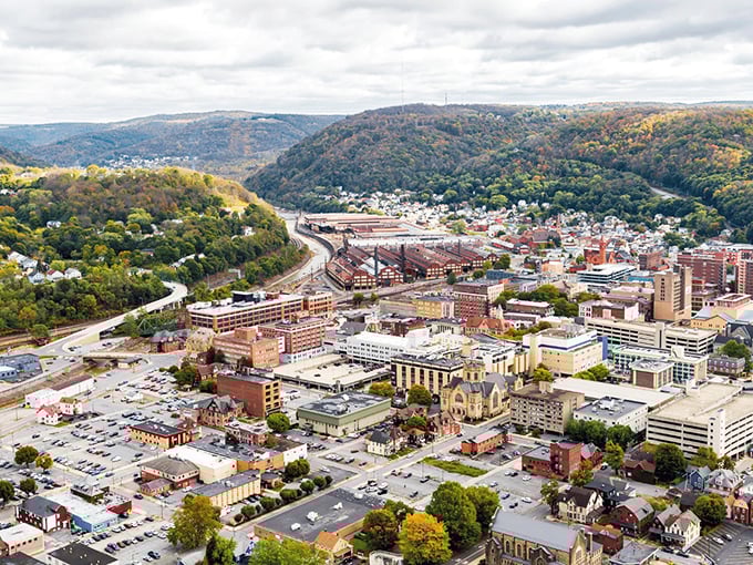 Johnstown's skyline showcases its grand dome, a testament to days when cities built with both ambition and artistry.
