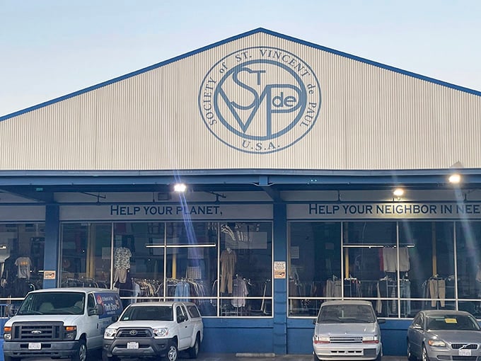 St. Vincent de Paul's warehouse-style setup hints at the endless aisles of discoveries waiting inside.