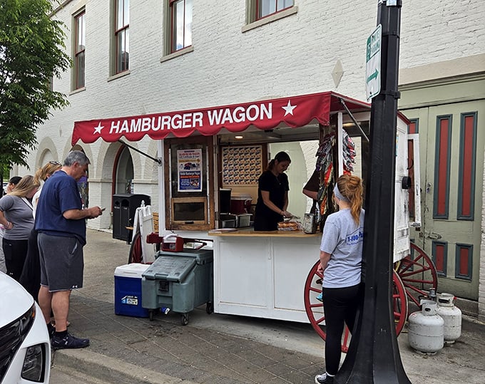 The Hamburger Wagon isn't just serving lunch – it's dishing up a slice of American history on wheels.