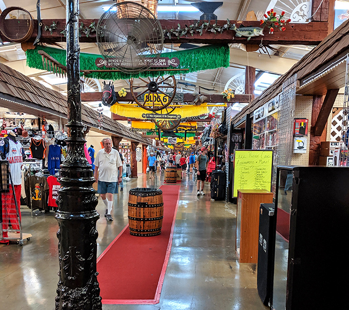 Under these wooden beams, generations of deal-makers have haggled their way to flea market glory.