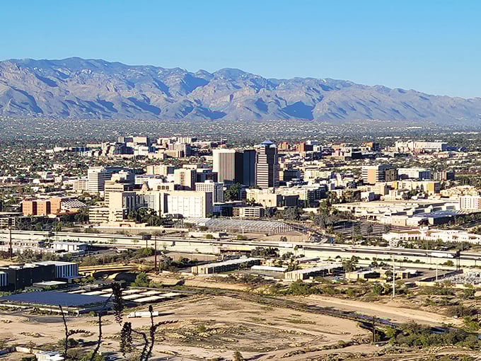 Tucson's skyline rises from the desert like a mirage, proving big city dreams can come with small city budgets.