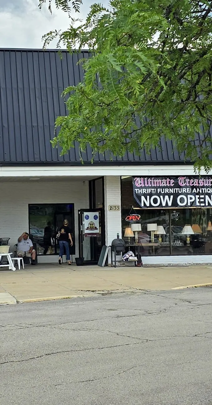 Ultimate Treasures lives up to its name with furniture spilling onto sidewalks like an outdoor antique show.