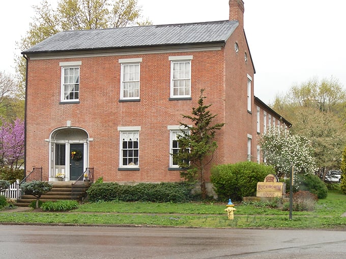 Zanesville's brick courthouse stands proud, anchoring a town square that feels like stepping into yesterday.