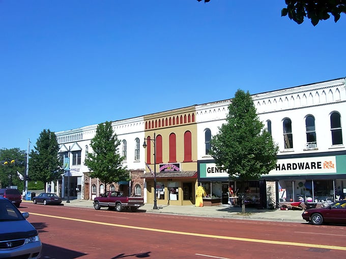 Classic storefronts and wide sidewalks invite you to slow down and savor small-town life.
