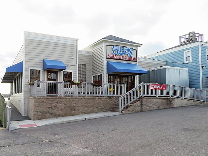 No fancy architecture needed when your seafood is this good. Bubba's modest building hides treasures that would make a mermaid swim upstream.