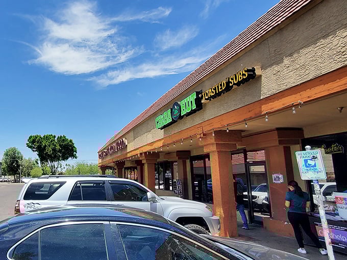 The laid-back exterior perfectly matches the relaxed atmosphere where great food happens without any fuss.