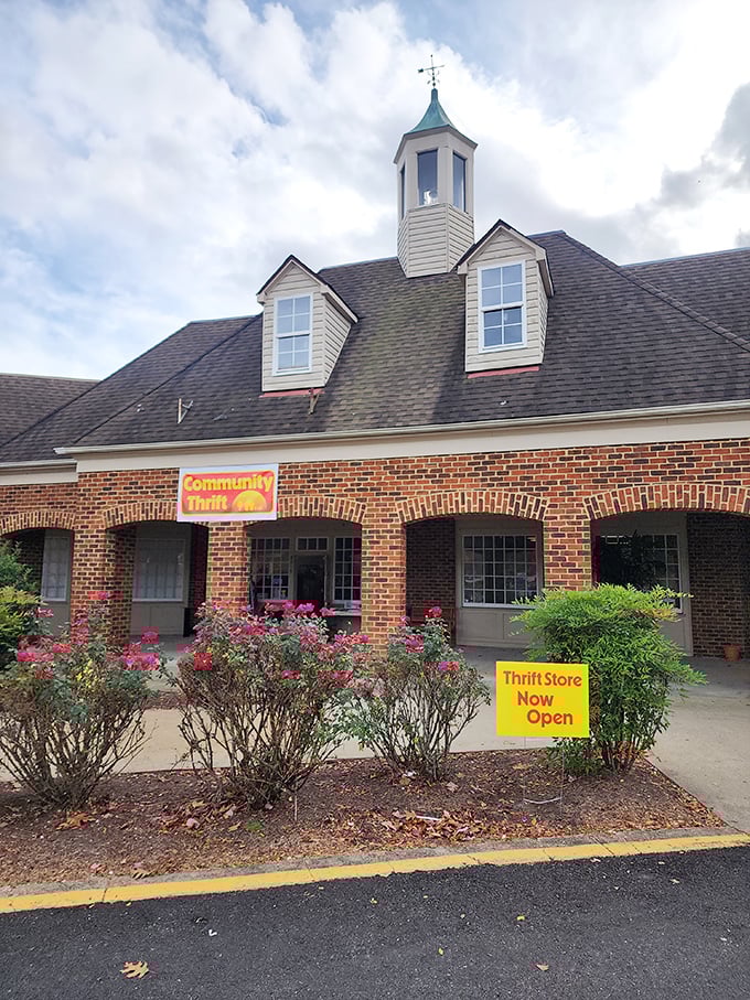 This charming brick building with its welcoming yellow sign feels like visiting your favorite aunt's house.