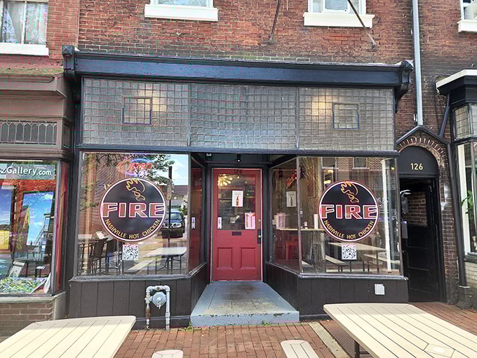 Behind this unassuming storefront lurks West Chester's spiciest secret. Their Nashville hot chicken doesn't just bring heat—it brings revelation.