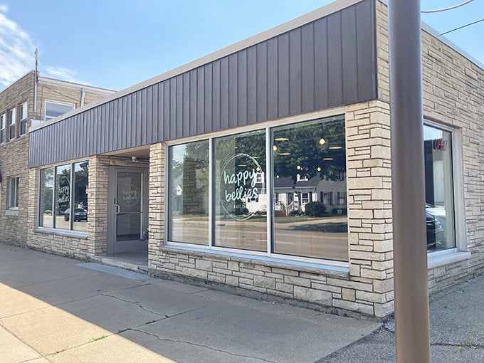 Clean lines and big windows – this Appleton gem proves great donuts don't need fancy frills to shine.