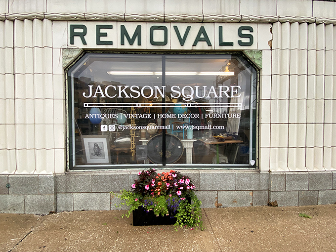 Window shopping takes on new meaning at Jackson Square, where even the storefront feels like a carefully curated exhibit.