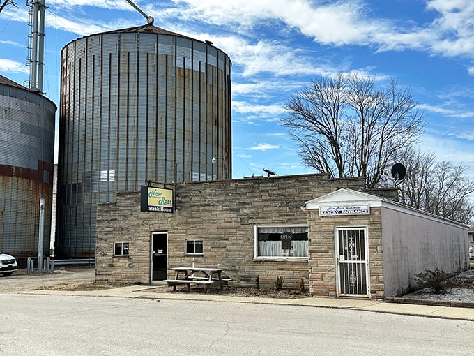 Who needs fancy when you've got flavor? This humble building houses serious steak magic.