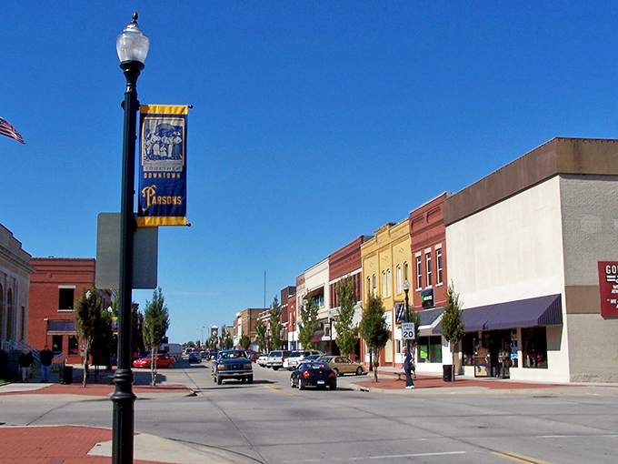 Parsons' tree-lined downtown streets offer shade for your stroll and shelter for your budget.