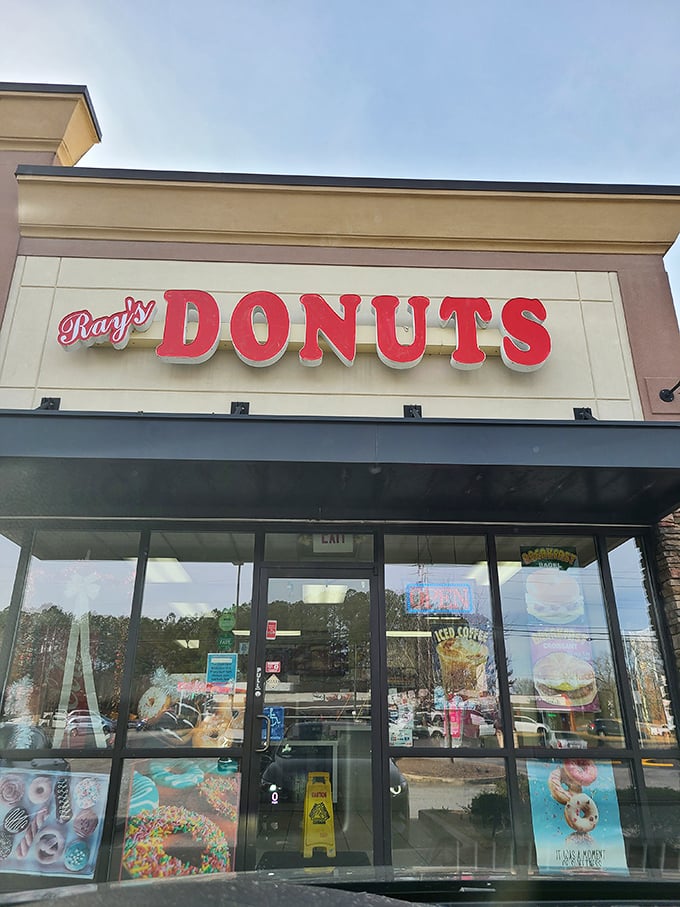 Those floor-to-ceiling windows frame donut artistry like a gallery showcasing edible masterpieces.