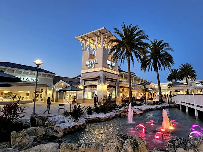 Clean lines, covered walkways, and actual breathing room between stores - someone finally figured out stress-free outlet shopping.