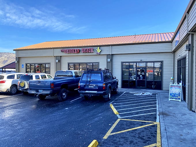 Sharing space with Trendz Hair Design? Only in Klamath Falls, folks, and it works beautifully.