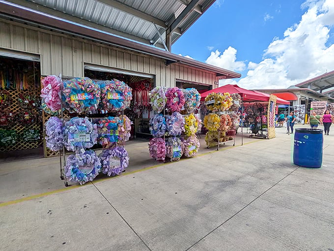 Pinata paradise! These colorful paper flowers and party decorations could turn even the gloomiest backyard into a celebration.