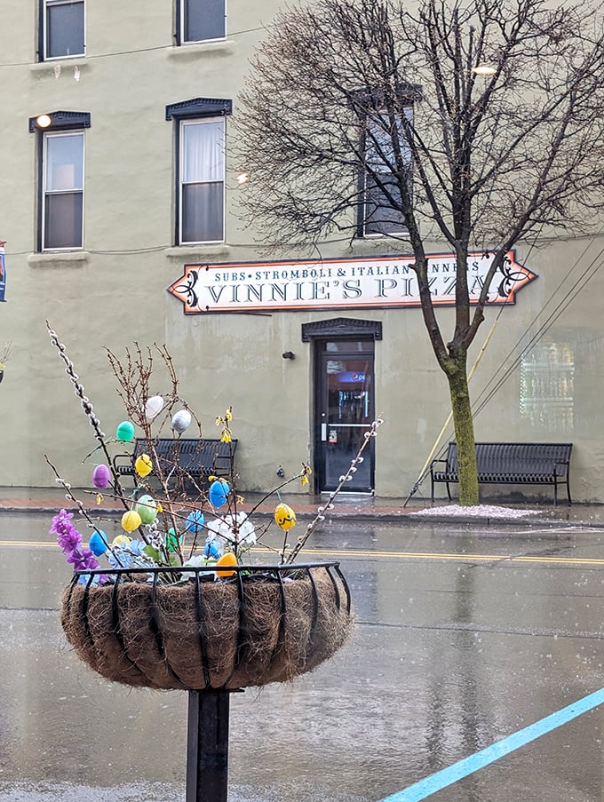 Easter decorations and pizza – a combination as unexpectedly perfect as pineapple on… wait, let's not start that debate here.