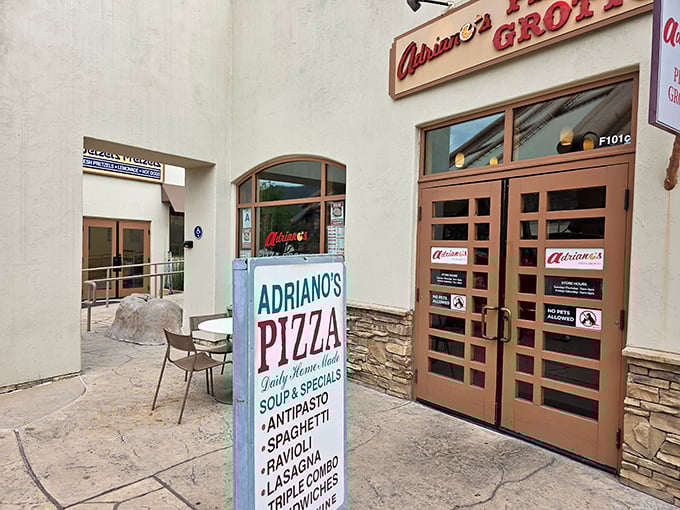 Adriano's Pizza brings a taste of Italy to Alpine. When shopping works up an appetite, nothing satisfies like their homemade classics and outdoor seating.