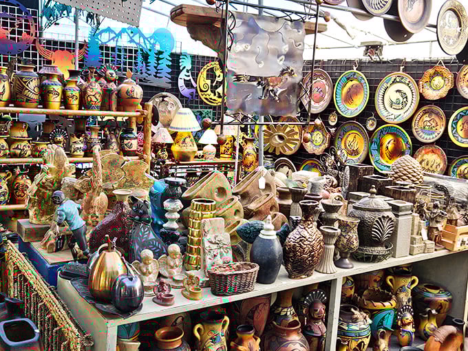 A ceramic symphony where every piece tells a story – from decorative plates that belong on walls to vessels that have held centuries of tradition.