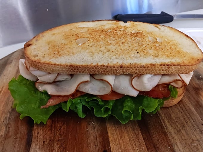 This isn't just a BLT—it's a monument to proper proportions. Crisp lettuce, juicy tomato, and bacon that actually tastes like it came from a pig.
