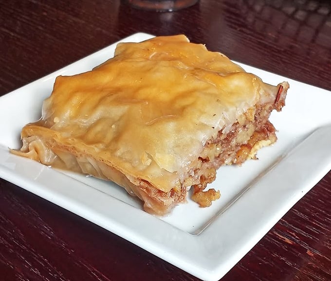 Honey-soaked layers of phyllo perfection. This isn't just baklava—it's the reason stretchy pants were invented.