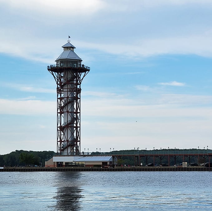 The Bicentennial Tower stands like a lighthouse for your retirement dreams—offering panoramic views of the bay that'll make your friends back home jealous.
