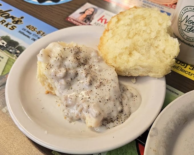 Behold, the holy grail of comfort food! This biscuit and gravy doesn't just satisfy hunger – it soothes souls and creates lifelong memories.
