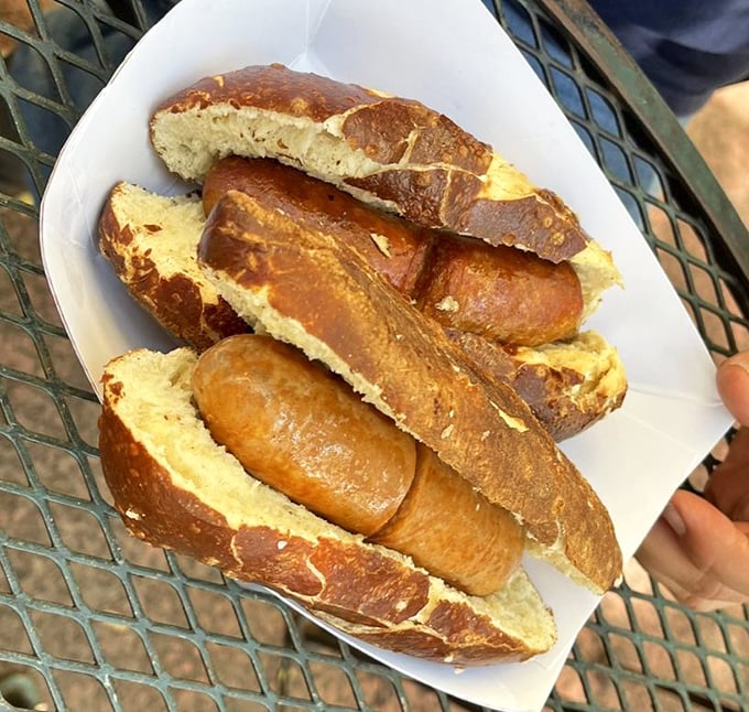 This isn't just any bratwurst—it's the Meryl Streep of sausages: perfectly seasoned, impeccably prepared, and deserving of every award in the culinary universe.