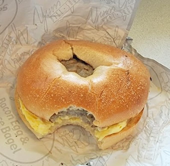 Behold the breakfast sandwich that could make even the grumpiest morning person smile with pure joy.