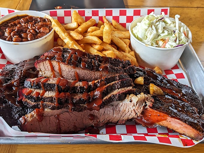 Brisket that doesn't just fall apart – it practically surrenders to your fork after its long, smoky journey to perfection.