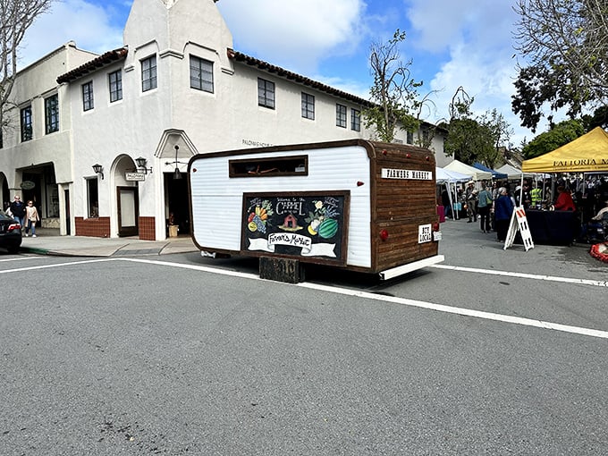 Where coffee meets culture – Carmel's farmers market brings local flavor to the streets in the most photogenic way possible.