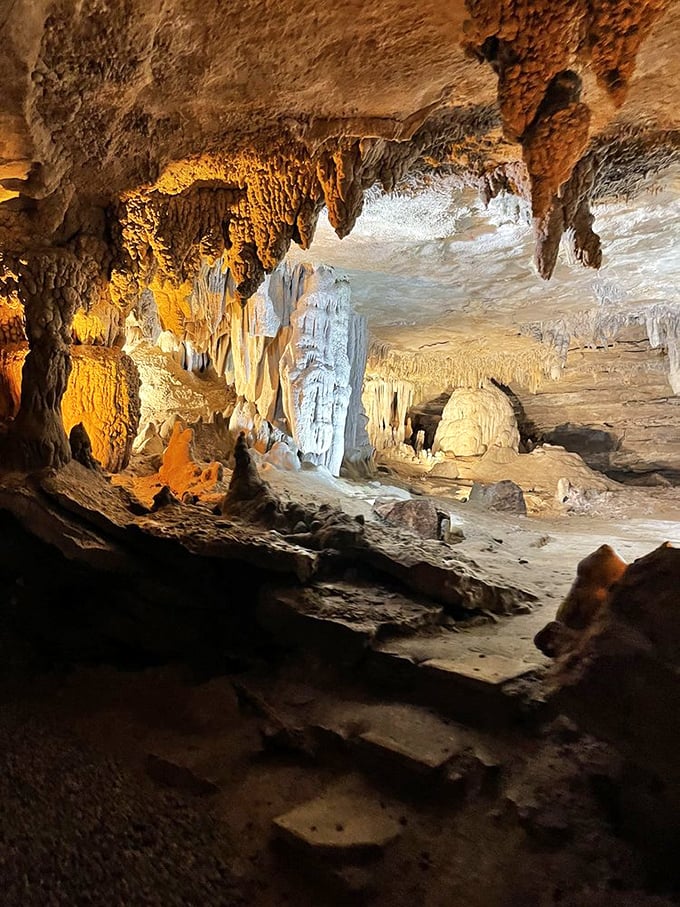 Cave curtains that would make any interior decorator jealous. These delicate, translucent formations look ready to part for Earth's most spectacular underground show.