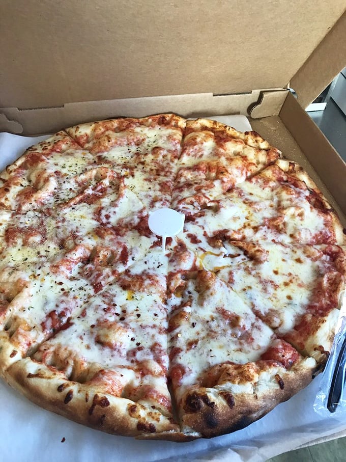 Pizza perfection in its purest form. This cheese pizza achieves that magical balance of crispy-yet-chewy crust, bright sauce, and perfectly melted cheese.
