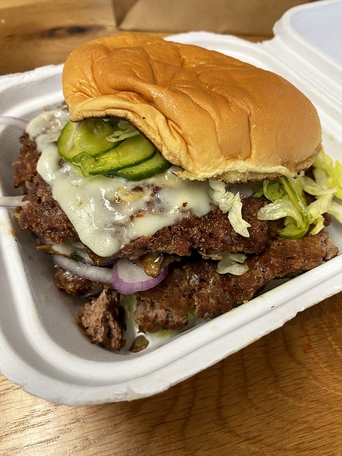 Behold the Preston's cheeseburger in all its glory! Those crispy-edged patties with melty cheese have me writing sonnets between bites.