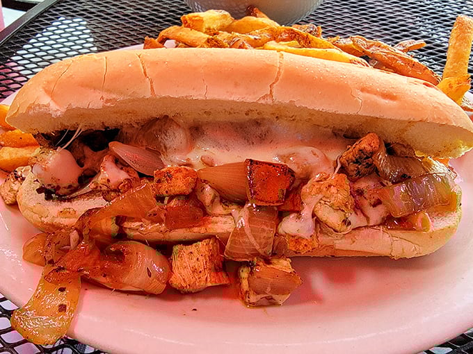 This sandwich doesn't just satisfy hunger—it obliterates it. Packed with savory morsels and melty goodness, it's the diplomat between lunch and dinner.