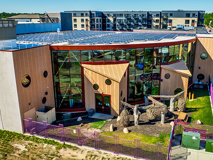 This isn't your average playground—the Children's Museum of Eau Claire brings whimsical design and sustainability together in a space where imagination runs wild.